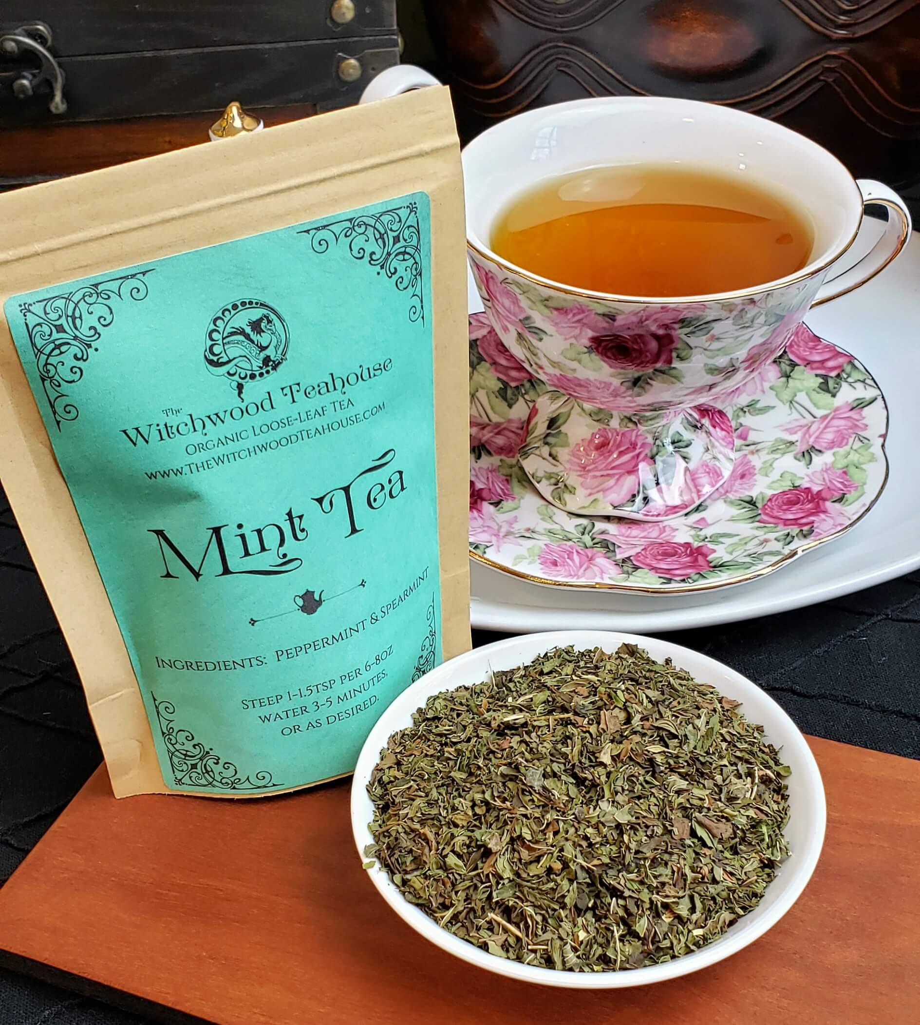 Mint Organic Loose Leaf Tea Blend | The Witchwood Teahouse