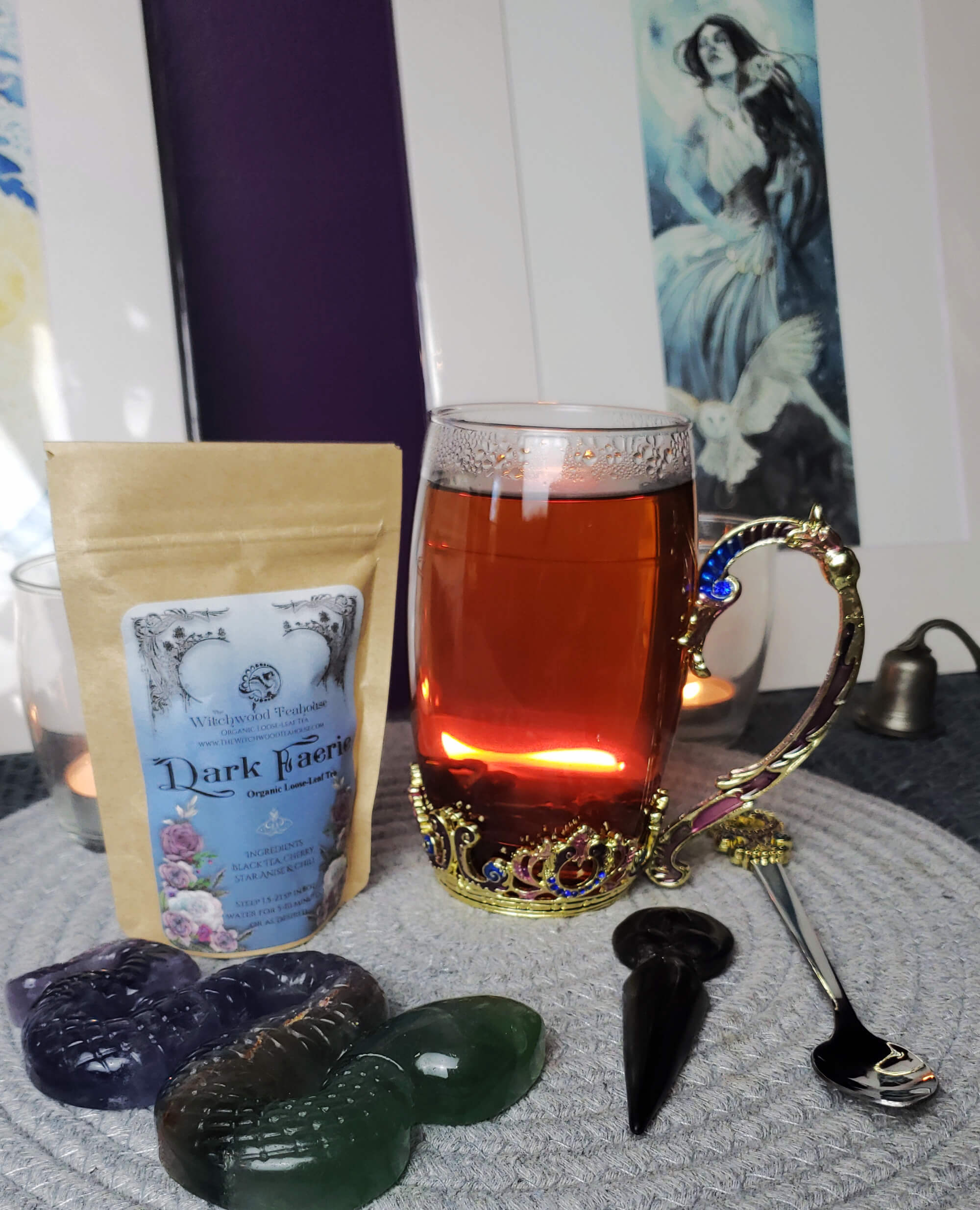 Dark Faerie Organic Loose Leaf Tea | The Witchwood Teahouse