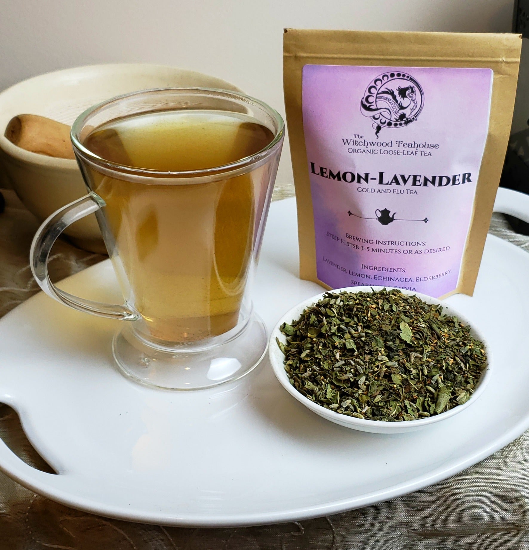 Lemon-Lavender Cold & Flu, Caffeine Free Organic Loose Leaf Tea | The ...