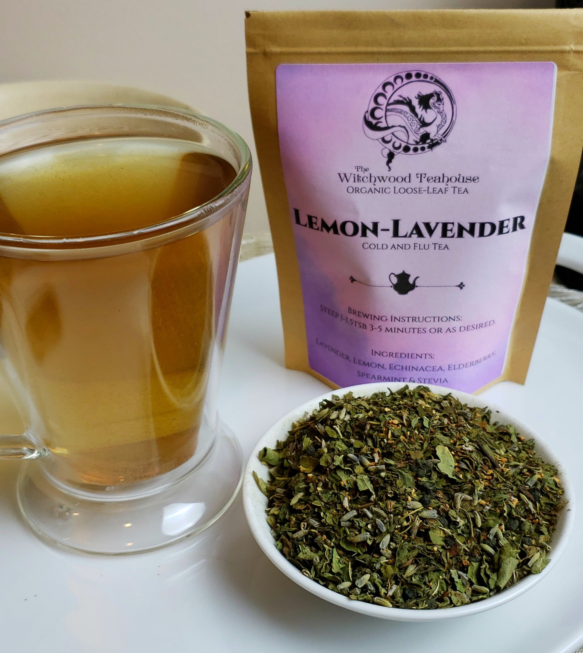Lemon-Lavender Cold & Flu, Caffeine Free Organic Loose Leaf Tea | The ...