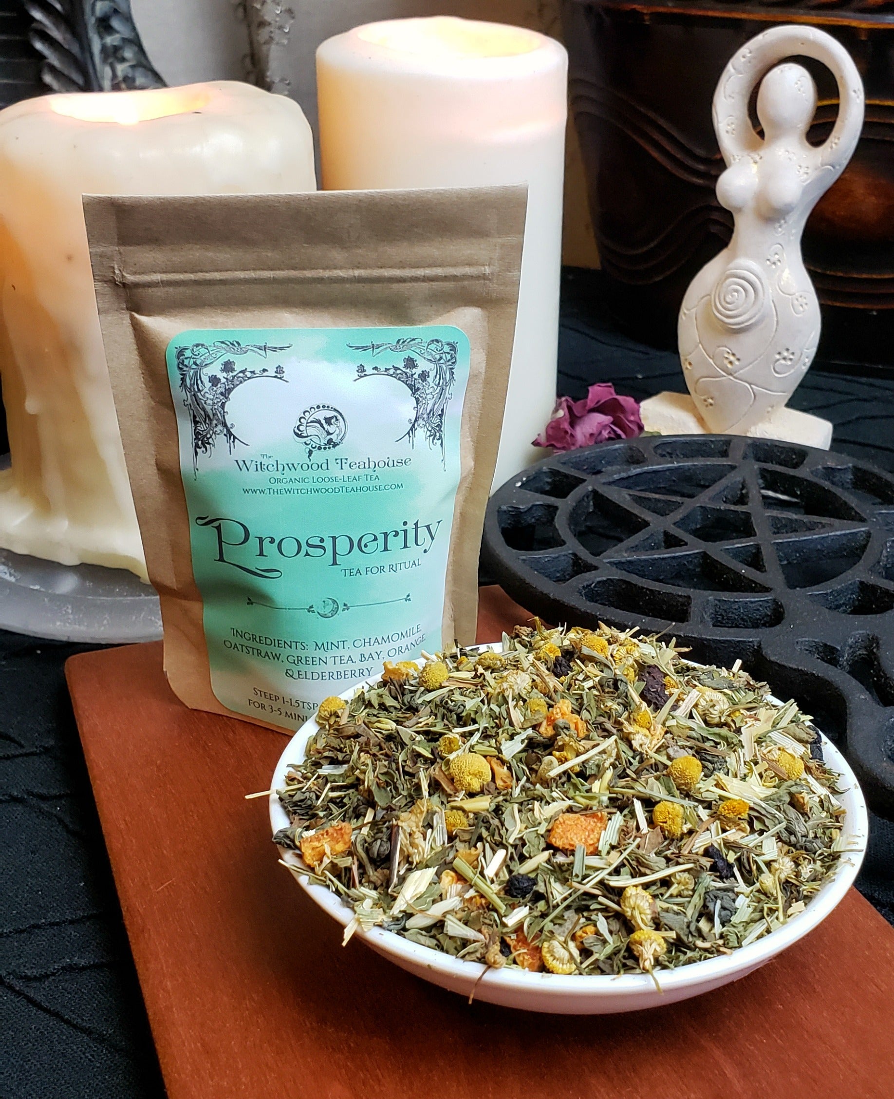 Prosperity Organic Loose-Leaf Ritual Tea | The Witchwood Teahouse
