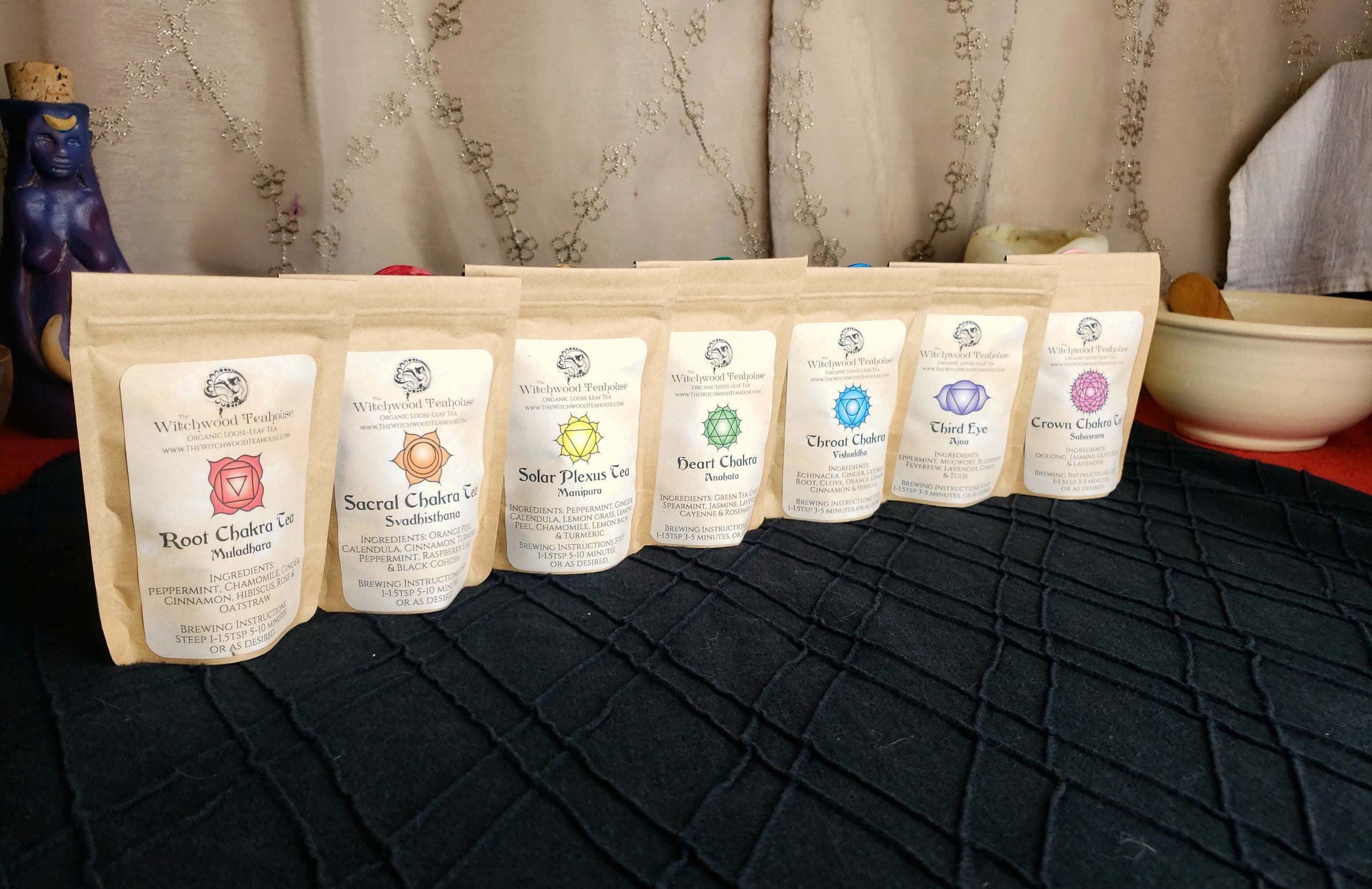 Seven Chakra Tea Set | The Witchwood Teahouse