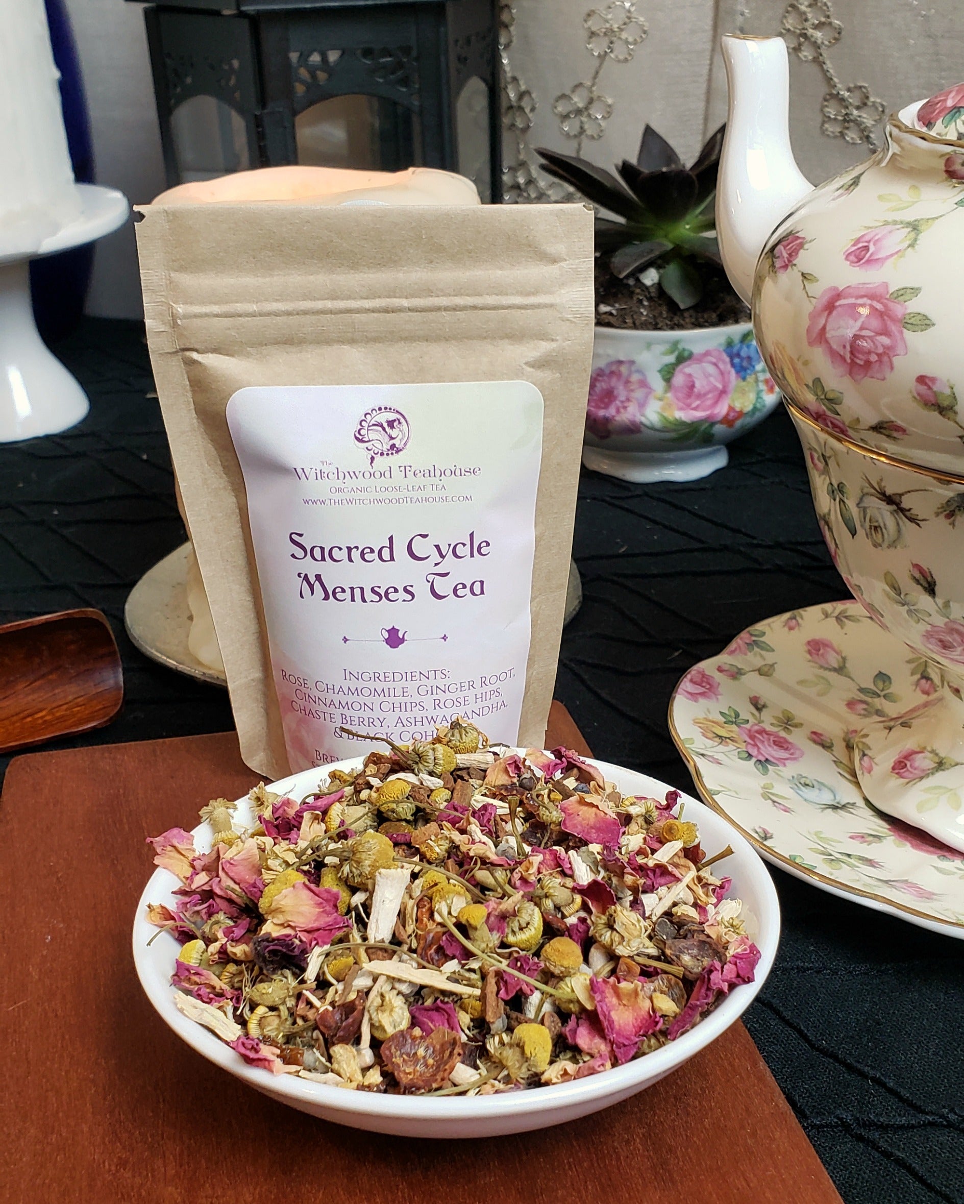 Sacred Cycle Menses Organic Loose Herbal Tea, Caffeine Free | The ...